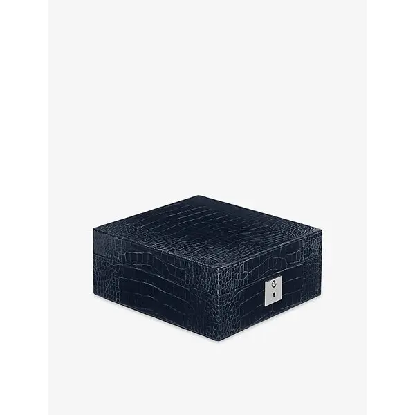 Smythson Mara Lockable Leather Watch Box