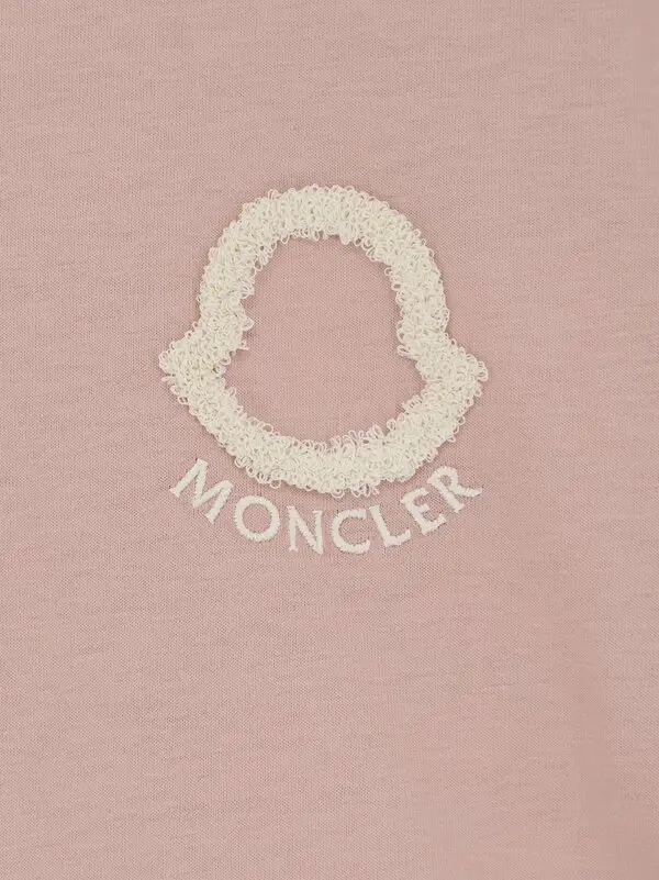 Moncler Cotton T-shirt With Flocked Logo