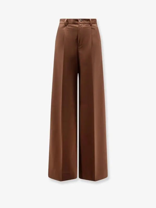 HEVO Torreveneri Wool Blend Trousers - Brown