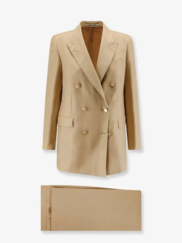 Tagliatore Jasmine Linen Suit - Beige