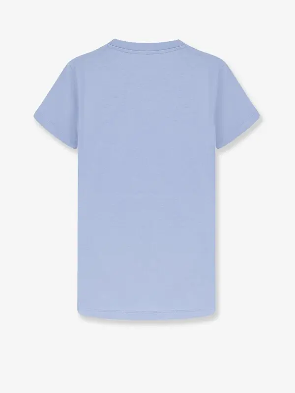 Moncler Cotton T-shirt With Flocked Logo