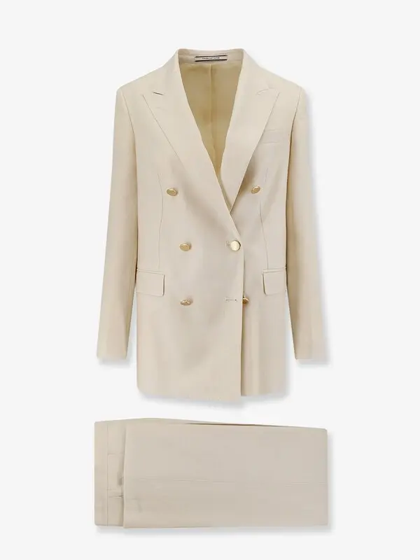 Tagliatore Jasmine Linen Suit - Beige