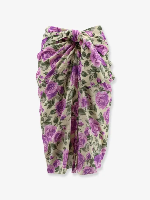 Chloé Silk Skirt With Print - Multicolor