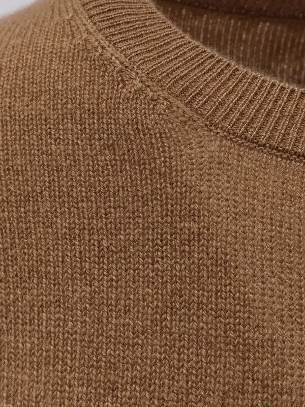 THE ROW Noler Cashmere Sweater - Brown