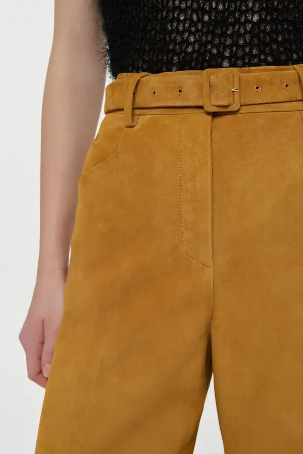 Gabriela Hearst Norman Wide-leg Trousers - Cashew
