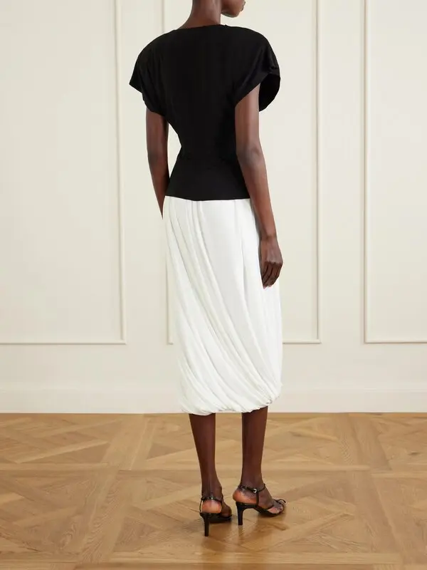 Norma Kamali Stretch-jersey Blouse