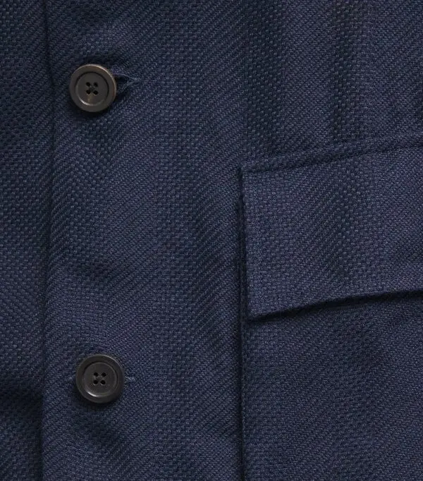 100HANDS Linen Herringbone Overshirt
