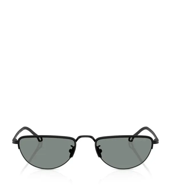 Giorgio Armani Steel Butterfly Sunglasses - Black
