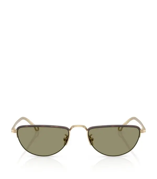 Giorgio Armani Steel Butterfly Sunglasses - Gold
