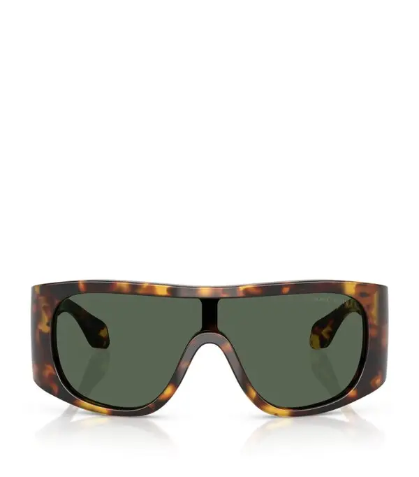 Giorgio Armani Tortoiseshell Rectangle Sunglasses - Brown