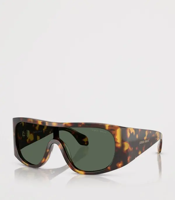 Giorgio Armani Tortoiseshell Rectangle Sunglasses
