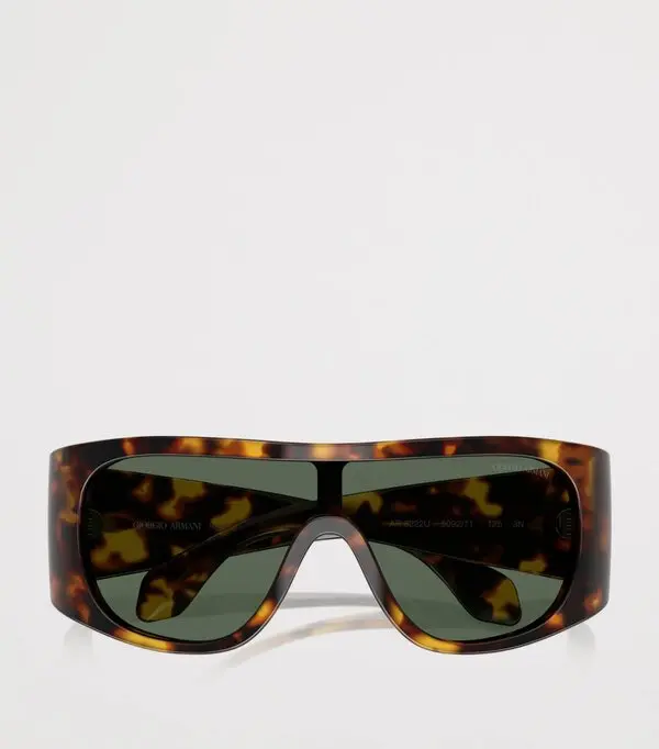 Giorgio Armani Tortoiseshell Rectangle Sunglasses