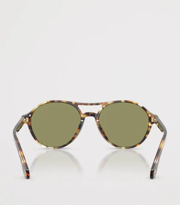 Giorgio Armani Tortoiseshell Round Sunglasses