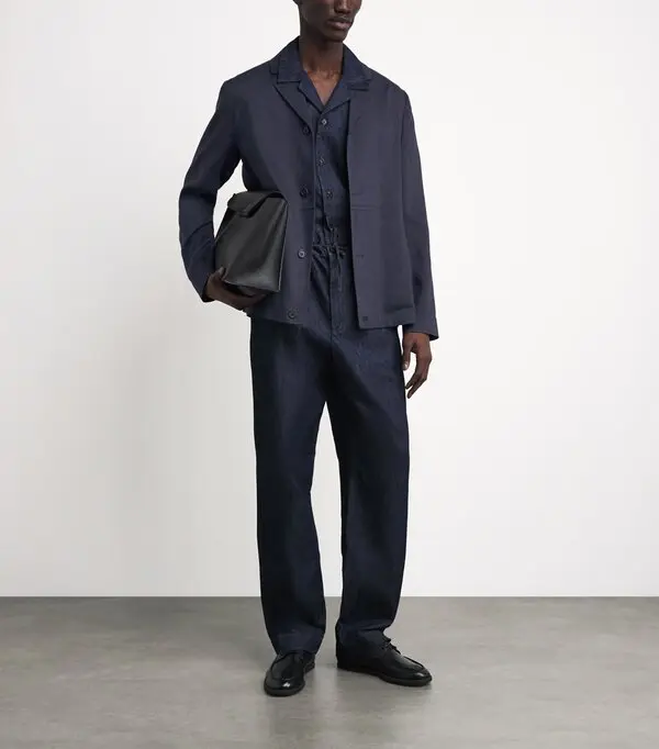 Corneliani Linen-wool Overshirt
