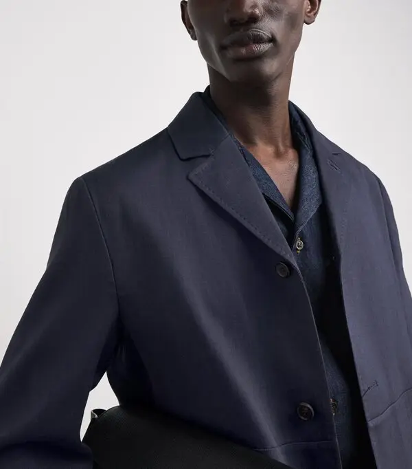 Corneliani Linen-wool Overshirt