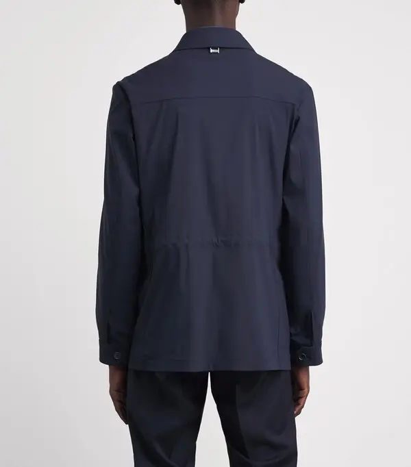 Corneliani Virgin Wool-blend Overshirt - Navy