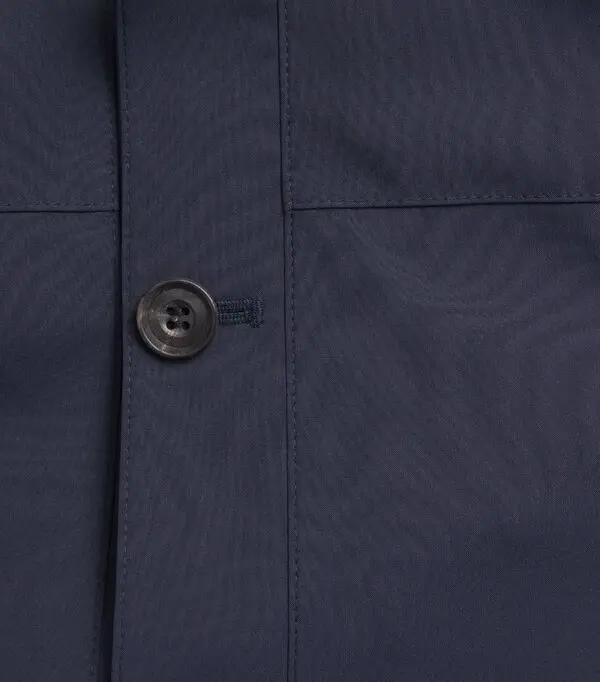 Corneliani Virgin Wool-blend Overshirt - Navy
