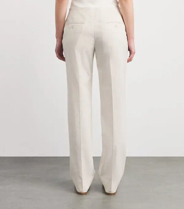 TOTEME Basketweave Wide-leg Trousers