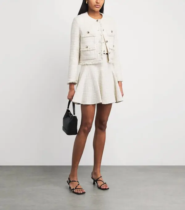 Maje Tweed Cropped Jacket