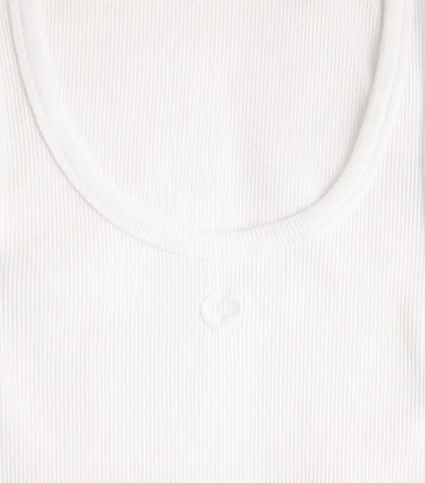 Maje Stretch-cotton Logo Tank Top - White