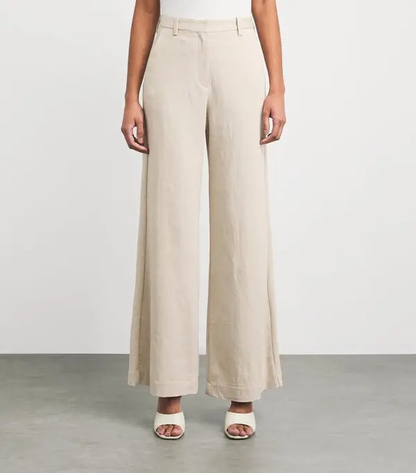 Maje Tailored Wide-leg Trousers
