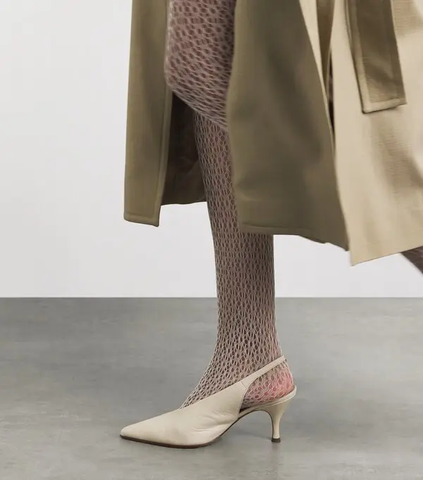 Wolford Daisy Net Tights - Ivory