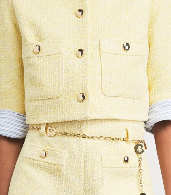 Maje Tweed Cropped Jacket