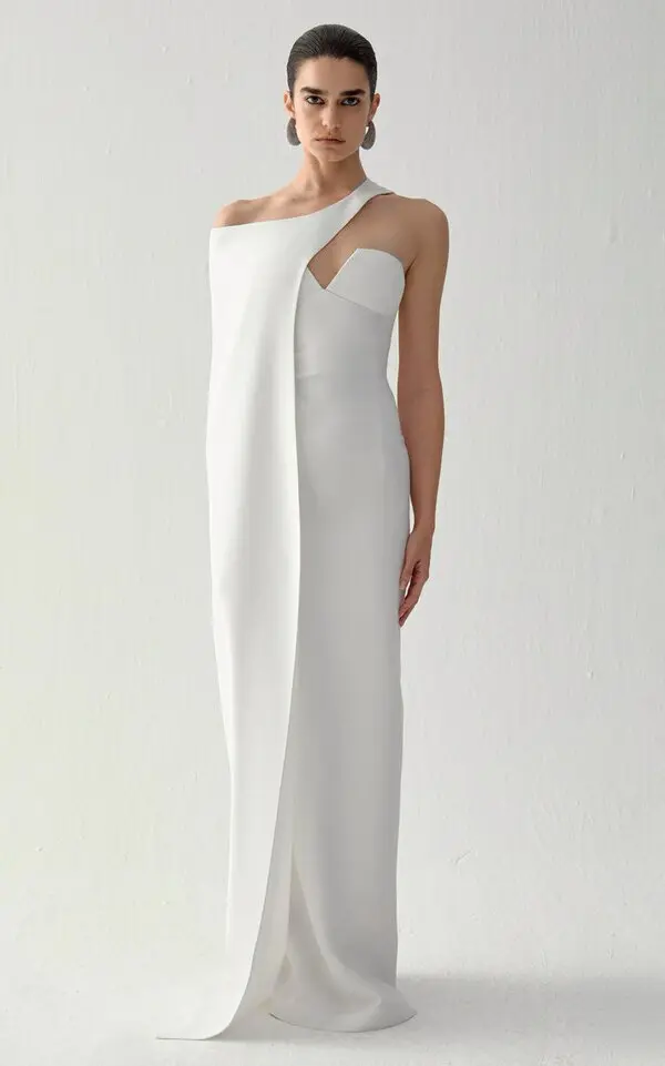 THE NEW ARRIVALS ILKYAZ OZEL Ecliptica Draped Cape