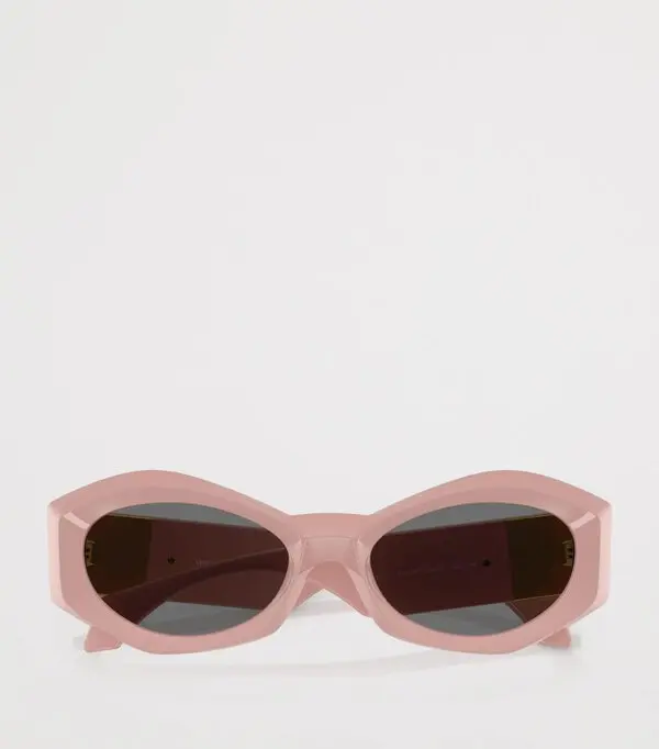 Versace Acetate Irregular Sunglasses - Pink