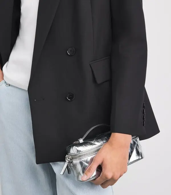 Maje Double-breasted Brooch Blazer