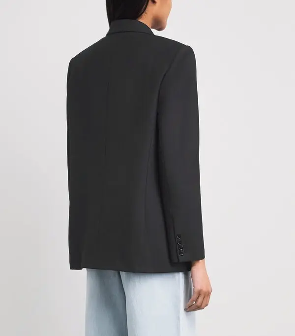 Maje Double-breasted Brooch Blazer