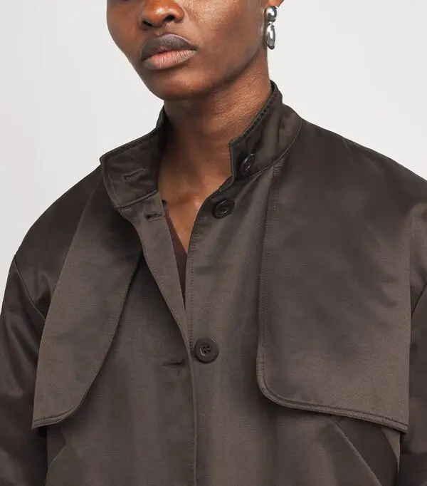 Claudie Pierlot Satin-effect Wide-fit Jacket
