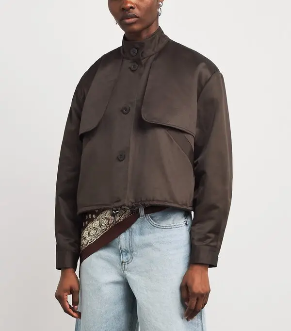 Claudie Pierlot Satin-effect Wide-fit Jacket