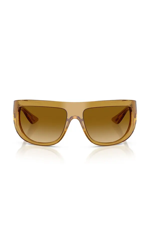 Khaite X Oliver Peoples 1974c Mask Sunglasses - Brown
