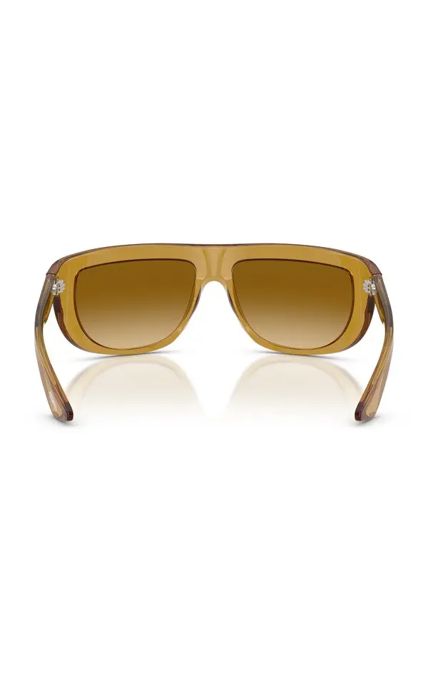 Khaite X Oliver Peoples 1974c Mask Sunglasses - Brown