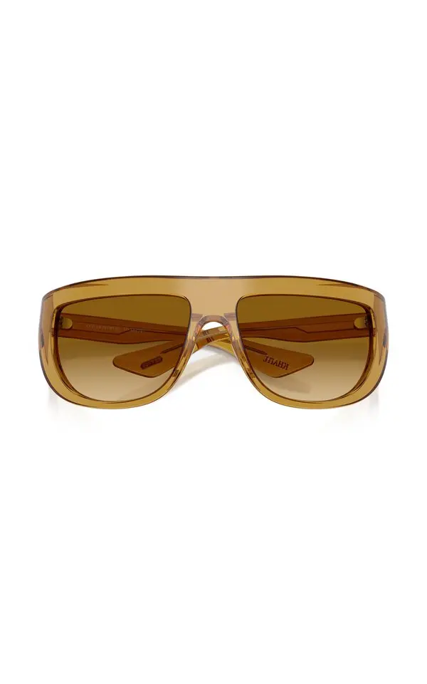 Khaite X Oliver Peoples 1974c Mask Sunglasses - Brown