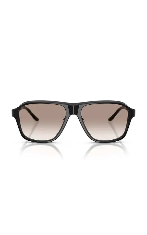 Khaite X Oliver Peoples 1978rx Square-frame Acetate Sunglasses - Brown