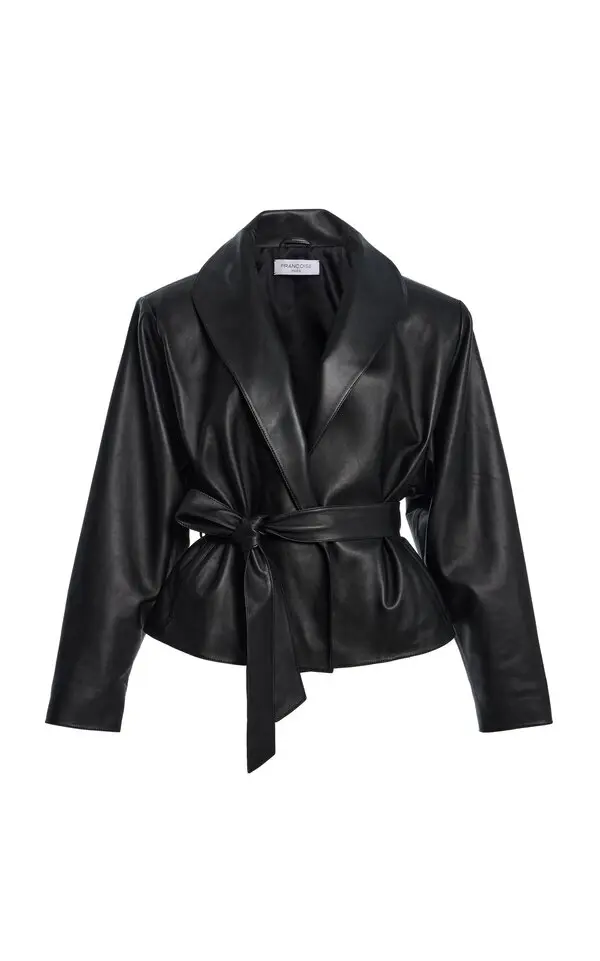 Françoise Leather Madeleine Jacket