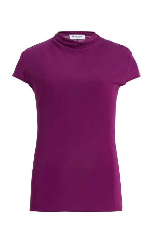 Françoise Nora Draped Top - Purple