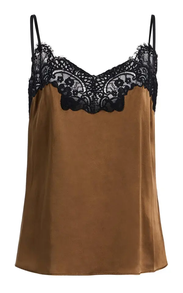 Co Lace Silk Satin Camisole