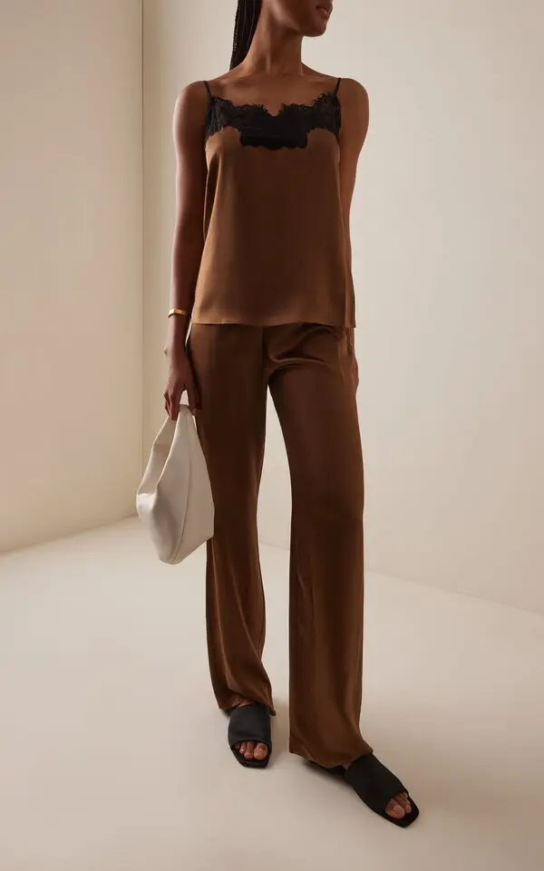 Co Lace Silk Satin Camisole