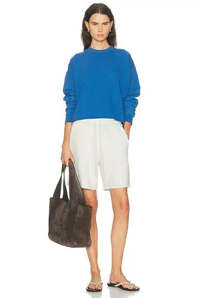 LESET Jamie Patch Crewneck Sweater