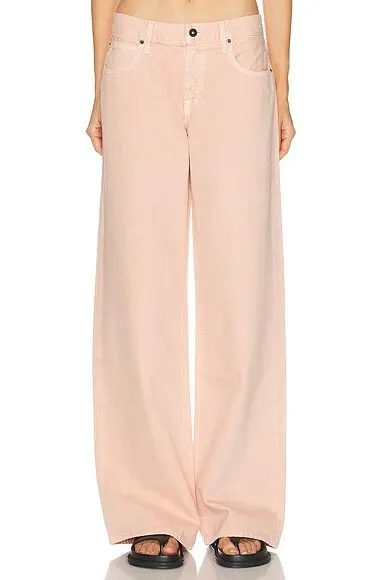 SLVRLAKE Mica Wide Leg Jeans - Desert Rose