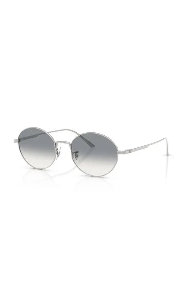 Khaite X Oliver Peoples 1994c Round-frame Sunglasses - Silver