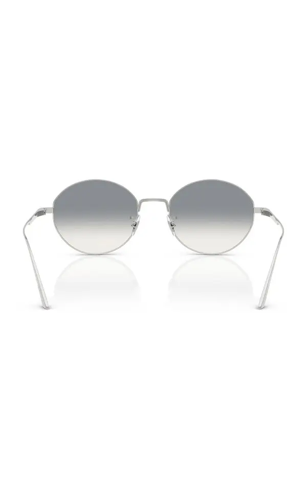 Khaite X Oliver Peoples 1994c Round-frame Sunglasses - Silver