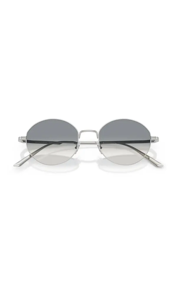 Khaite X Oliver Peoples 1994c Round-frame Sunglasses - Silver