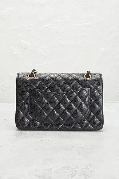 Chanel Caviar Small Classic Double Flap Bag - Black