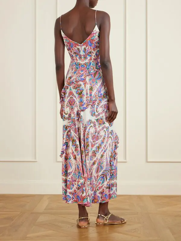 Etro Paisley-print Chiffon Maxi Dress