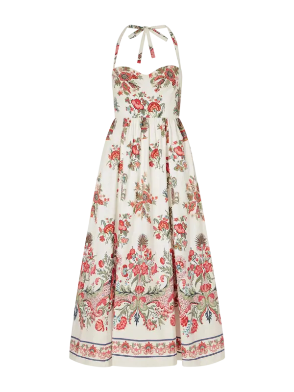 EMPORIO SIRENUSE Johanna Chintz Floral-print Maxi Dress - Red
