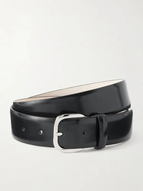 DEHANCHE Jeanne Leather Belt - Black